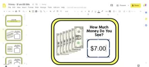 Life Skills - Money - Counting $1 and $5 Bills - GOOGLE - Special ...