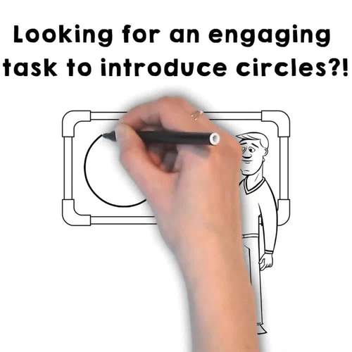 Circle Vocabulary Discovery Task Radius Diameter Circumference Pi BTC ...