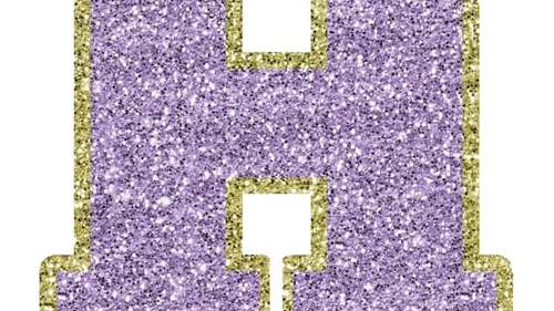 Varsity Letters & Numbers Rainbow Glitter, Bulletin Board, Back to School