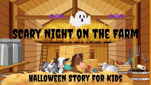 Halloween "Scary Night on the Farm" Farm Animal Story by Rise and Shine ...
