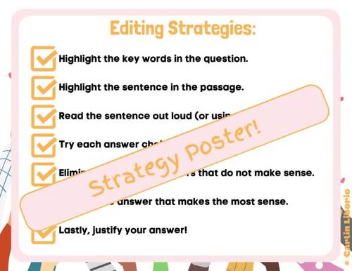 3rd Grade EDITING Set #1 STAAR Practice integrated with Social Studies TEKS