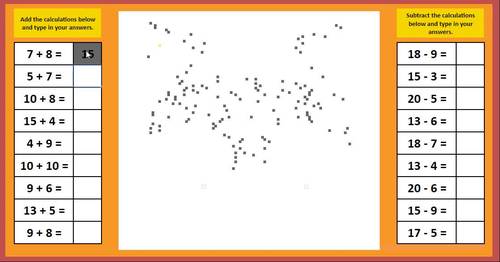 Sugar Skull Calavera Cat Addition and Subtraction to 20 Pixel Art ...