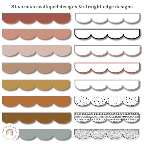 Bulletin Board Borders | Boho Vibes Classroom Decor | Desert Neutral Theme