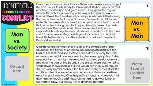 Character Conflict Puzzles | w/ Digital Conflict Activity - Distance ...