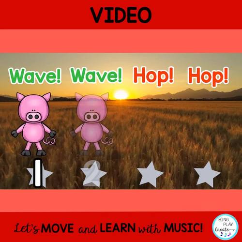 Farm Animal Body Percussion Steady Beat Play Along Music and Movement ...
