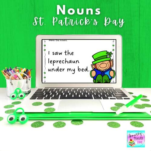 Nouns St. Patrick's Day Google Slides - NO PREP by Smarty Pants 101