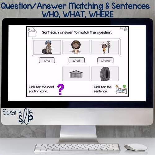 WH Questions Boom Cards™️ for Speech Therapy Autism | TPT