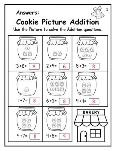 Cookie Counting: Picture Addition Fun! – 60-Pages Cookie-Themed Addition