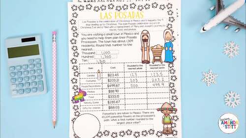 Winter Holidays Around the World Math Passport - 5th Grade Christmas ...