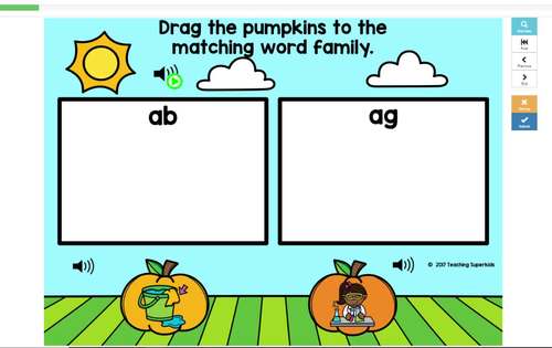Short a Word Sort Boom Cards Distance Learning by Teaching Superkids
