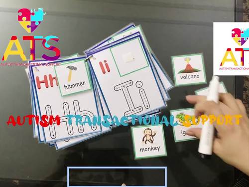 Phonics Letters Alphabets Tracing, Cut & Paste Activity, Beginning sound