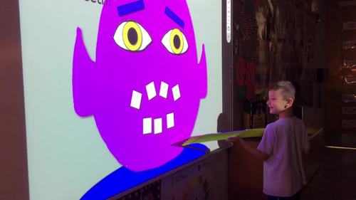 Monster Construction Paper Collage Step-by-Step Guide (Primary) by Fuglefun