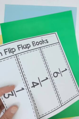 Matching & Equivalent Fractions Flipbooks - Fraction hands-on Worksheet