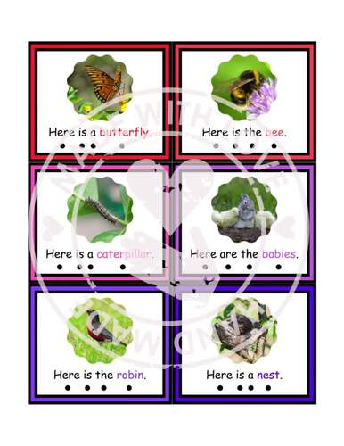 Spring Vocabulary Activity Pack "Here is..." and "Here are..." | TPT