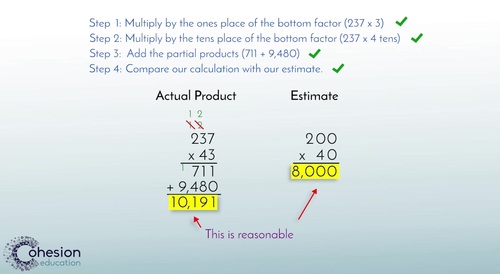 Multiply by Two-Digit Numbers by Cohesion Education | TPT