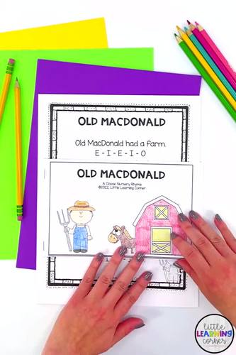 Old MacDonald Nursery Rhyme Poetry Packet by Little Learning Corner