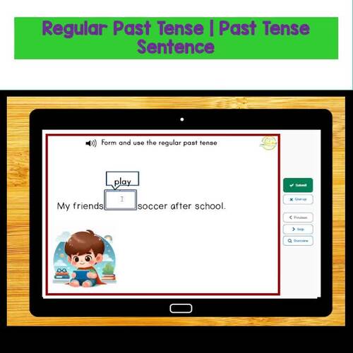Regular Past Tense Verbs Speech Therapy Boom Cards Digital Resource