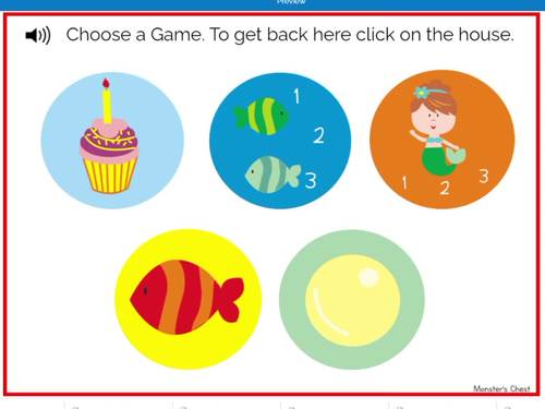 Mermaids Boom Cards Let's count to 5 Numbers to 5, English and Spanish