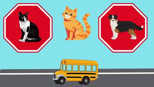 Kindergarten Digital Same/Different | Classifying & Categories | School Bus