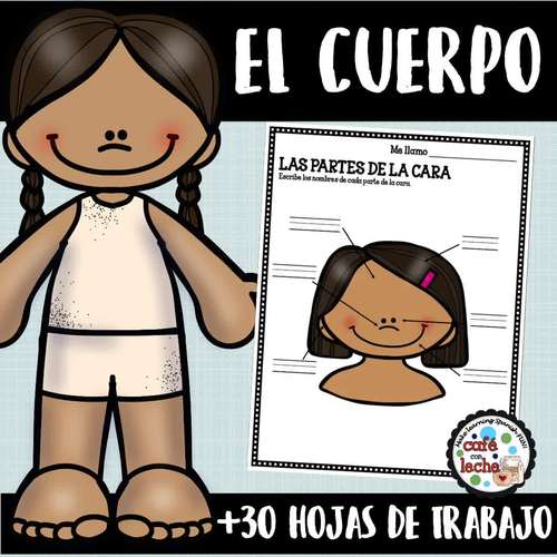 Body Parts Vocabulary Worksheets Activities in Spanish - Las partes del ...