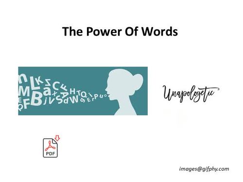 The Power Of Words. PPTx. Inspiration. Writing. Activities. ESL. EFL ...