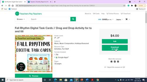 Fall Rhythm Drag and Drop for Ta & Titi by Miss Jayna's Music | TPT