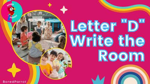 Write the Room Kindergarten - Letter "d": Writing / Vocabulary / Phonics