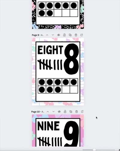 Notes & Bows- Number Cards by Flair Pens & Formulas | TPT