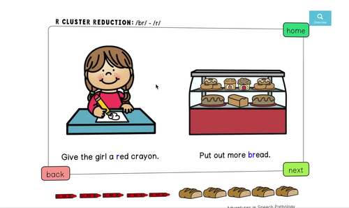 R Blend Interactive Minimal Pairs for /r/ Cluster Reduction | Boom Cards™