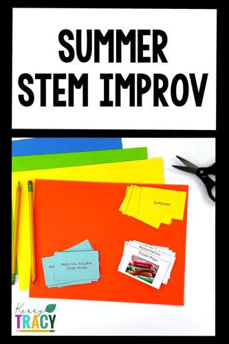 Summer STEM Activity for Centers and Early Finishers | STEM Improv
