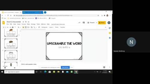 Unscramble the Word CVC Short U- Google Slides by Mrs Winnie | TpT
