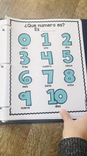 Folder de Vocabulario en español - Vocabulary File Folder in Spanish