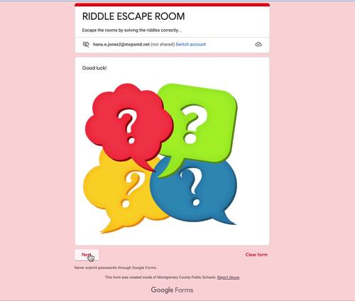 Digital ESCAPE ROOM - Can You Solve the Riddles? by Meet Ms Jones
