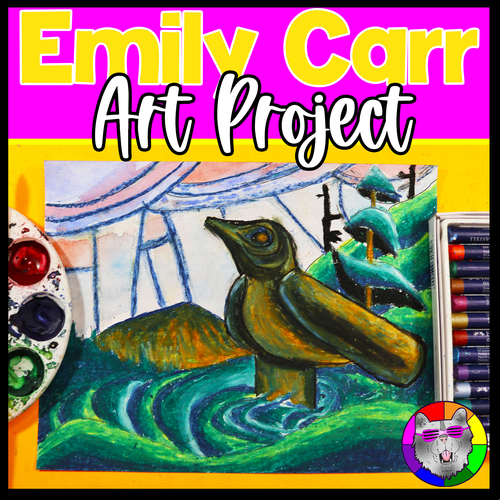 Emily Carr Art Project, Raven in the Forest Art Lesson for Middle School