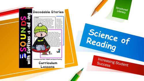 Orton Gillingham 5 Sounds with Suffixes s, -ing -ed Decodable Stories ...