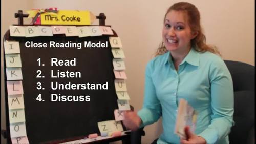 ELA Close Reading Model and Writing Mini Lesson 2 by InspiredTeacher