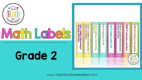 Illustrative Mathematics IM K-5 Math® 2nd Grade Center Labels ...