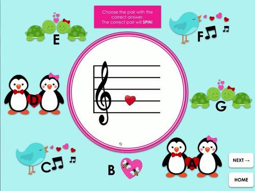 Love Notes | Treble Clef | Digital Music Game by Music Educator Resources