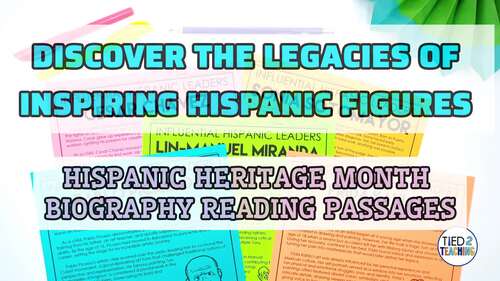 Hispanic Heritage Month Nonfiction Biography Reading Comprehension Passages