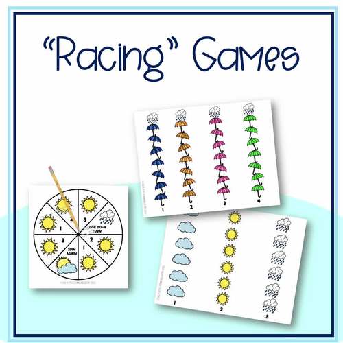 Rainy Day Weather Open-Ended Games for Speech Therapy or Indoor Recess ...