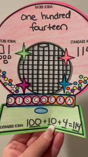 Math Place Value Craft by The Teaching Diva Corner | TPT