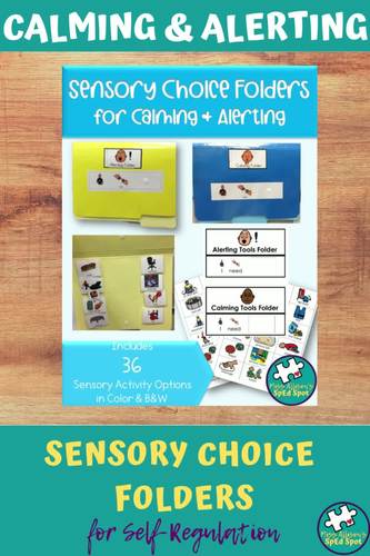 Calming and Alerting Sensory Folders for Occupational Therapists and ...