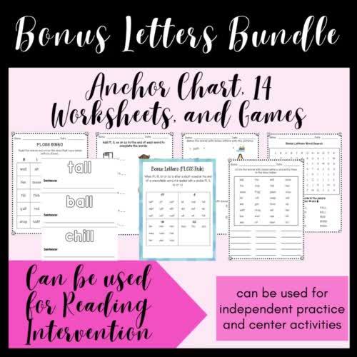 Bonus Letters (FLOSS RULE) Flashcards, Worksheets and Games | Center ...