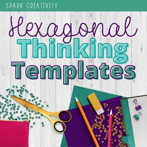 ELA Hexagonal Thinking Templates: Blank Hexagons, Discussion & Analysis ...