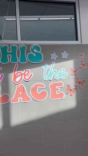 Statement Wall Quote // Jetsetter ️ // Palm Springs Themed Classroom Decor