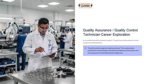 Quality Assurance Quality Control Technician Career Exploration 101 Role...
