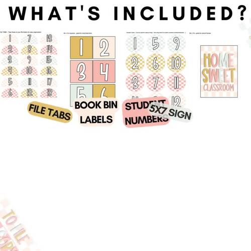 Calm Pastel Classroom Decor | Labels Templates | Editable | *NEW