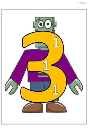 Multiplication Repeated Addition Facts Poster Cards HALLOWEEN by Words ...