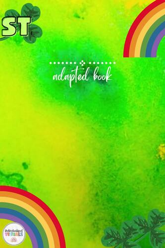 St Patricks Day Adapted Book - St Patricks Day Activity for Special Ed