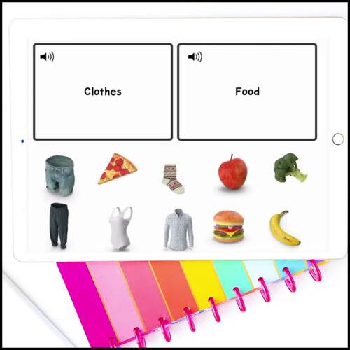 Category Sorting Speech Therapy and Special Ed Boom Cards (2 Choices)